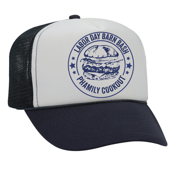 Labor Day Barn Bash Phamily Cookout Baseball Cap - Barn & Bale